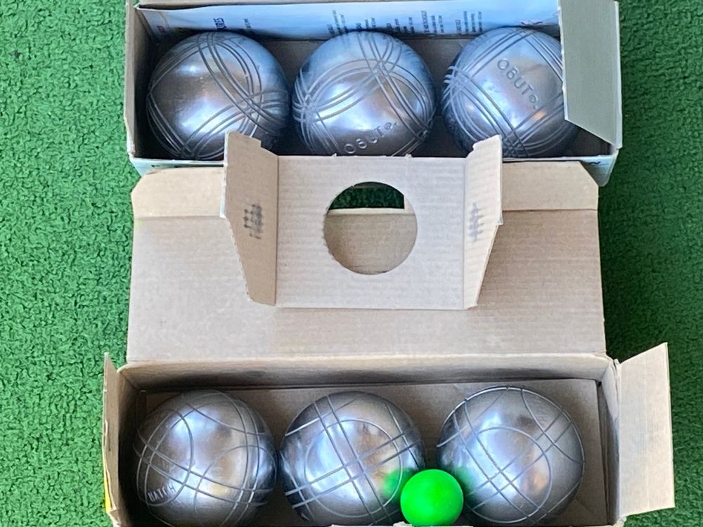 Boule / Pentanque Set mit 3 Metallkugeln UBUT (Match) (Gebraucht) in ...
