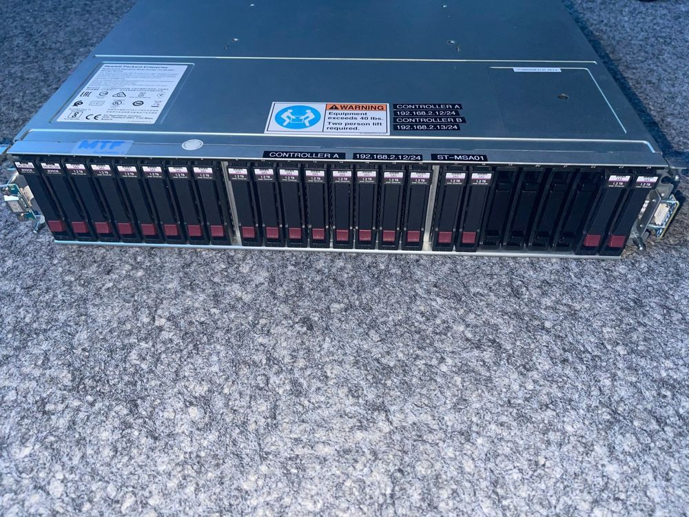 HPE MSA2052 20TB + 2x JL587A FlexFabric 5710 24SFP+ 6QSFP+ (Gebraucht ...