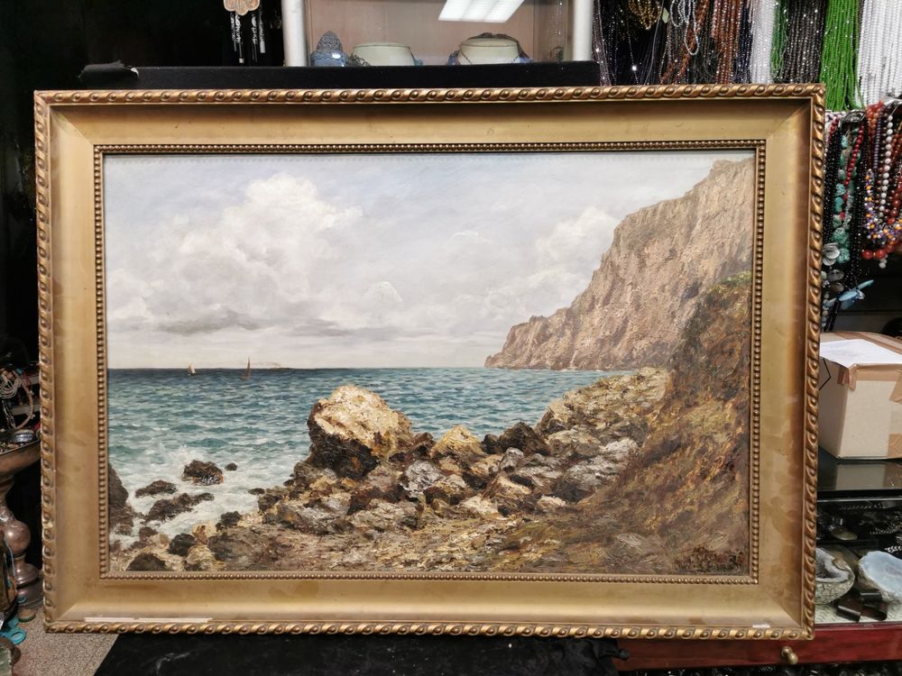 GRANDE HUILE SUR TOILE SIGNÉE............................... (Gebraucht ...