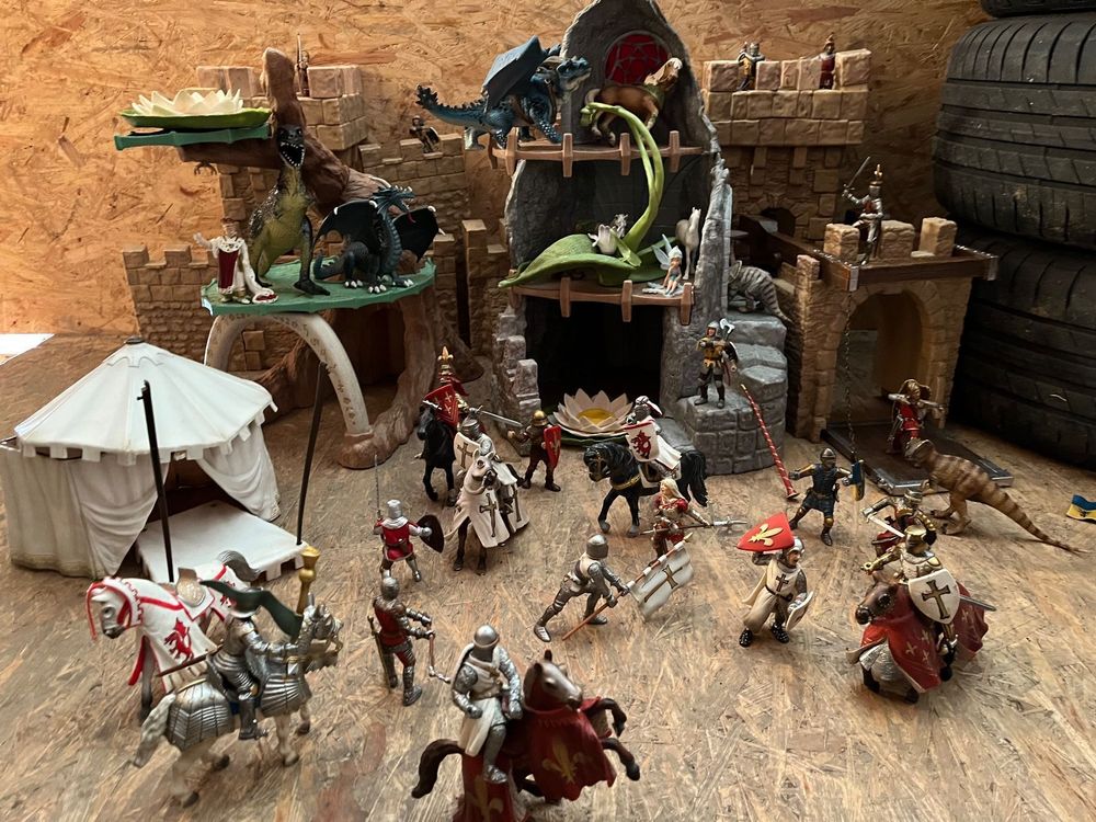 Schleich Ritter Drachen Elfen Burg (Defekt) in La Russille für CHF 75 ...