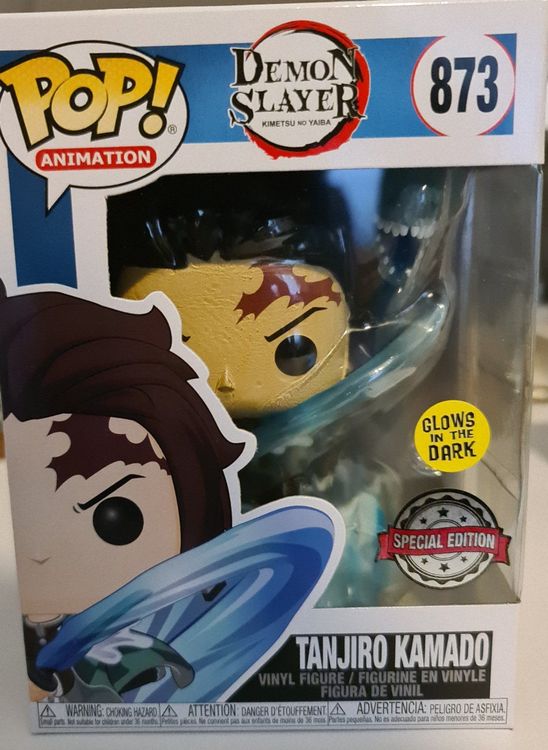 Funko Pop ! Demon Slayer Tanjiro Kamado 873 GITD spécial édi (Neuf avec ...