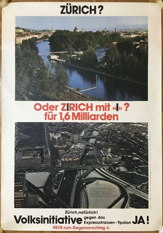Grosse Zürich Plakat | Kaufen auf Ricardo