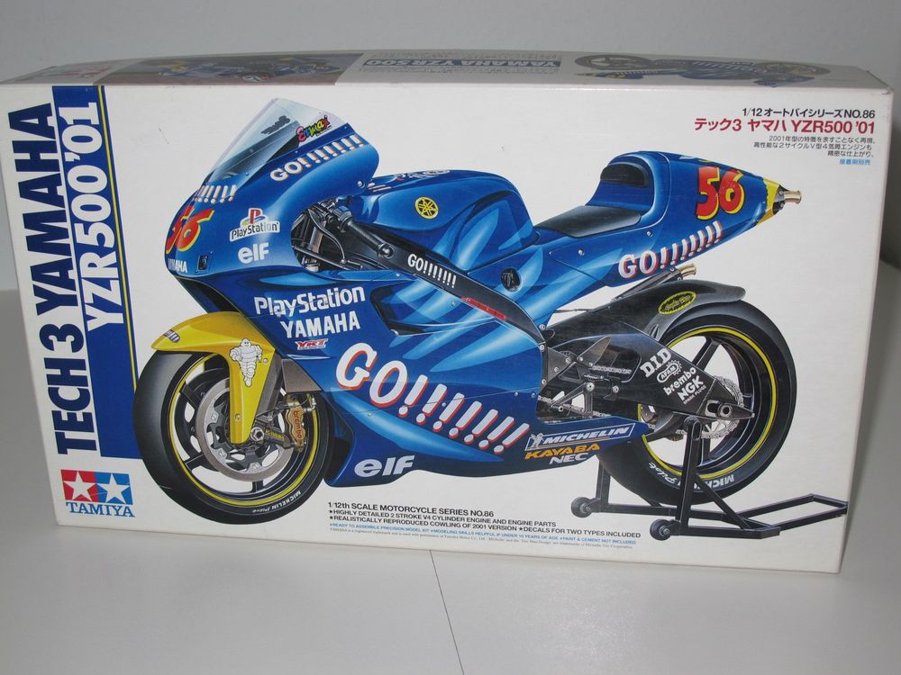 1/12 tamiya Yamaha YZR500 Tech3 2001 + Tabbacco decals | Kaufen auf Ricardo
