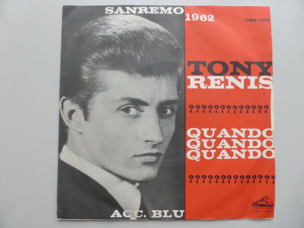 VINYL SINGLE TONY RENIS | Kaufen auf Ricardo