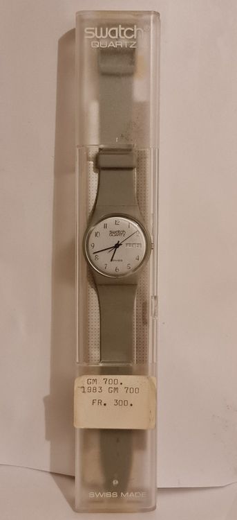SWATCH first model-1983 GM700 D 851 /7947 BOX PAPIER (Neu und ...