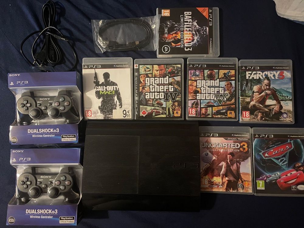 Ps3 ultra slim 500gb + 7 games | Kaufen auf Ricardo