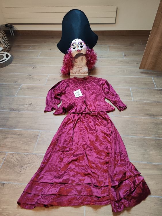 Harlekin Pierrot Fasnachtskostüm Grösse 140/146 Larve (Gebraucht) in ...