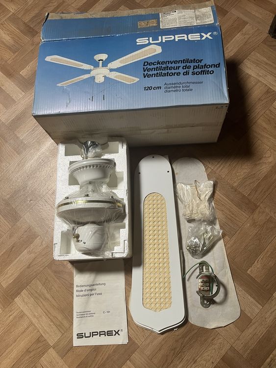 DECKENVENTILATOR "SUPREX“ | Kaufen auf Ricardo