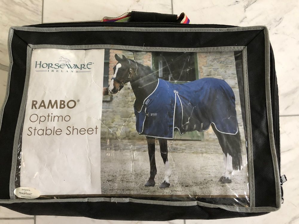 Horseware Rambo Optimo Stable Sheet 130 (Neu und originalverpackt) in ...