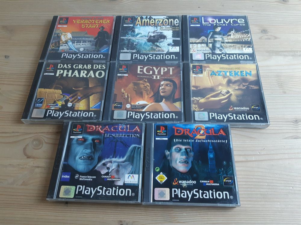 PS1 Adventure Games Sammlung: Amerzone Azteken Dracula +... (Gebraucht ...