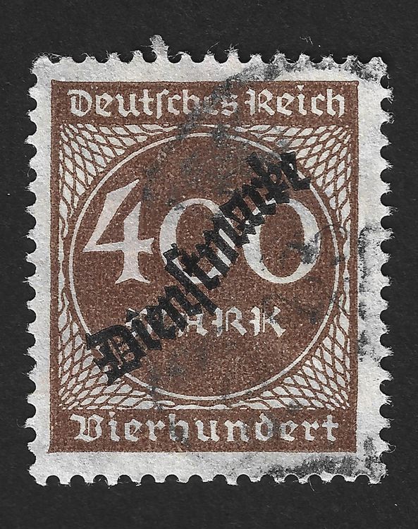 Deutsches Reich Dienstmarken-Mi 80 (Gebraucht) in Hittnau für CHF 1 – mit Lieferung auf Ricardo ...
