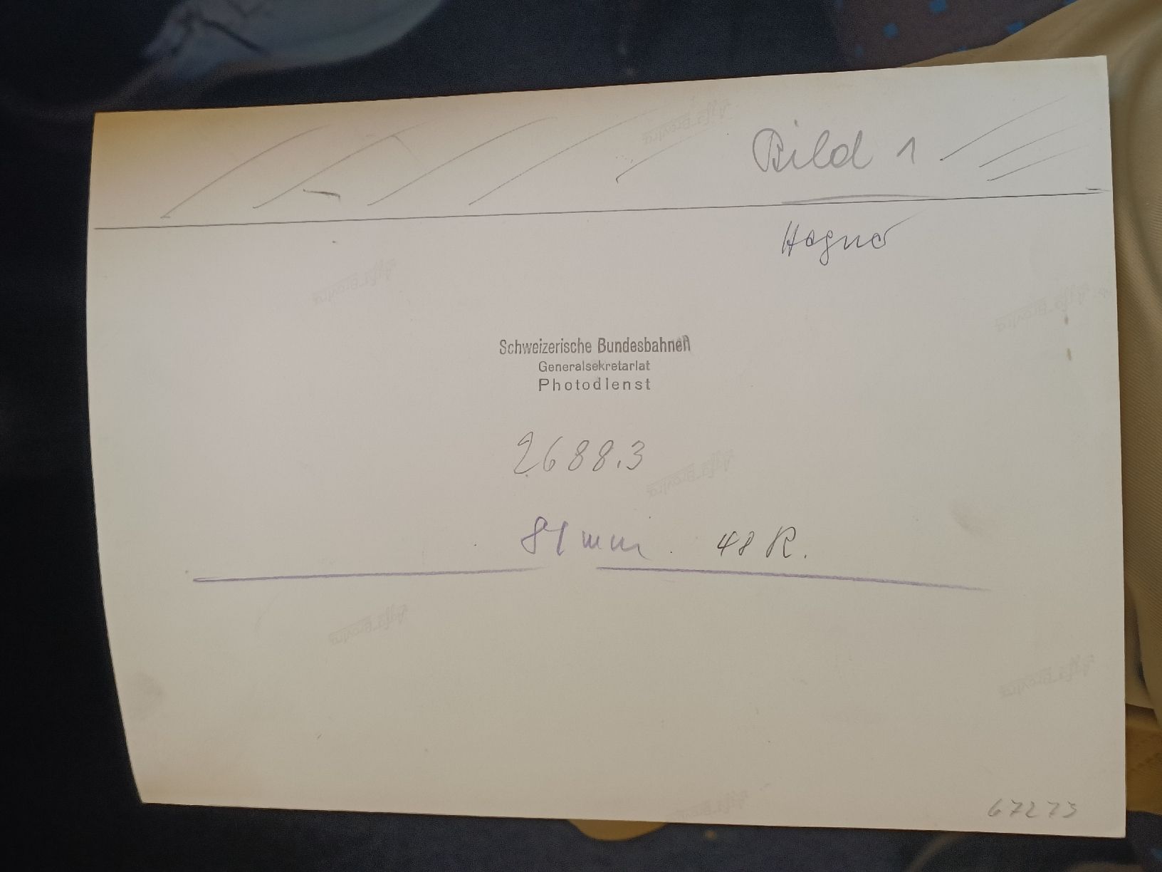 Altes SBB Werk Photo / Hublader Ausgabe ca. 1950 (Gebraucht) in Brugg ...