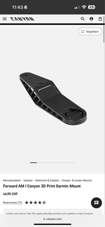 Forward AM I Canyon 3D Print Garmin Mount (Neu und originalverpackt) in für CHF 15 – mit ...