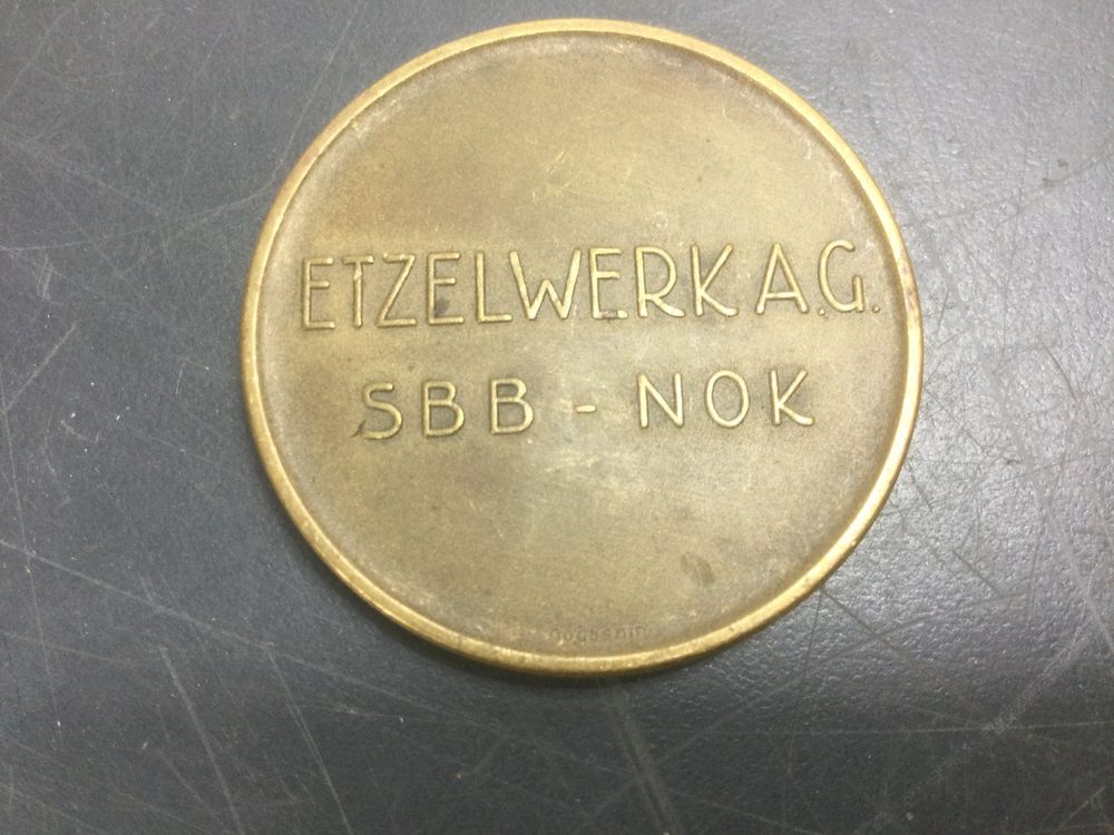 Alte Einsiedeln Sihlsee Etzelwerk SBB -NOK Medaille | Kaufen auf Ricardo