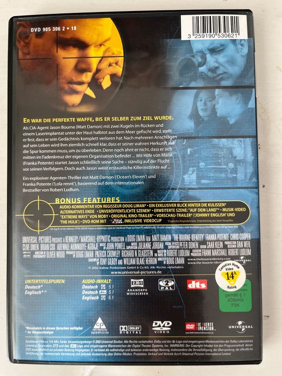Die Bourne Identität (2002) DVD 📀 (Neu (gemäss Beschreibung)) in Sierre für CHF 0.95 – mit ...