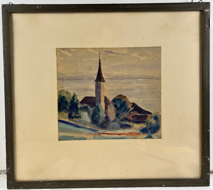 Landschaft Aquarell Signiert (Gebraucht) in Neuhausen am Rheinfall für CHF 10 – mit Lieferung ...