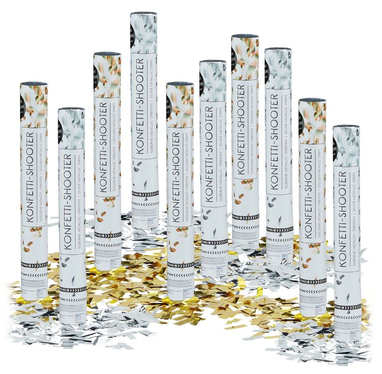 10x Party Popper Gold/Silber (Neu und originalverpackt) in Bülach für ...