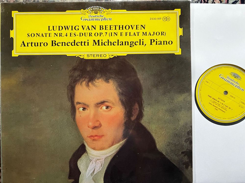 Beethoven – Arturo Benedetti Michelangeli Sonate Nr. 4 LP 🛀 (Gebraucht) in Unterseen für CHF 9.9 ...