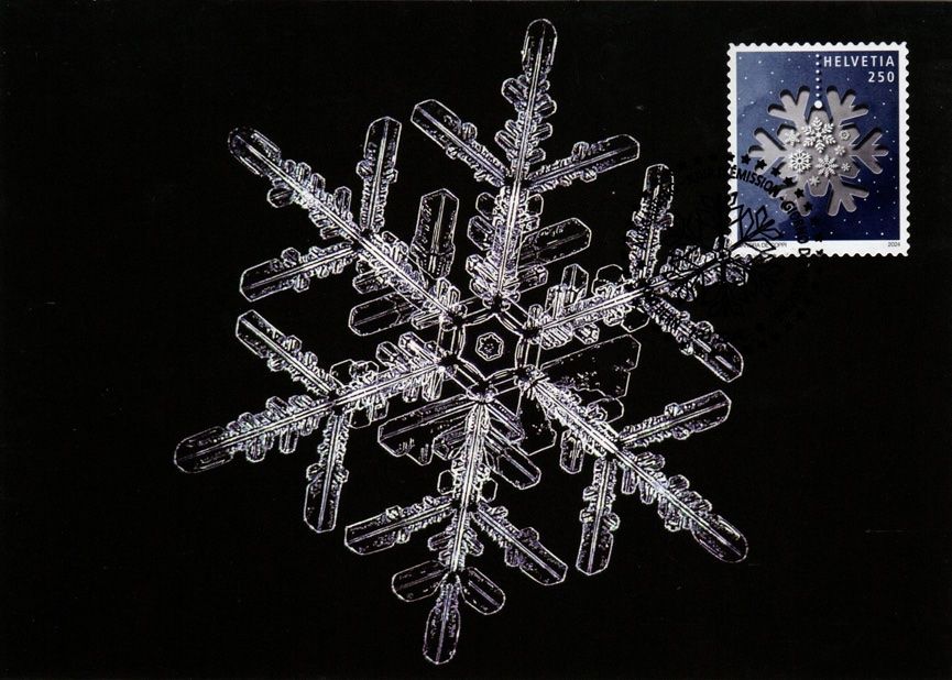 Maximumkarte Weihnachten 2024 - Schneekristall | Kaufen auf Ricardo