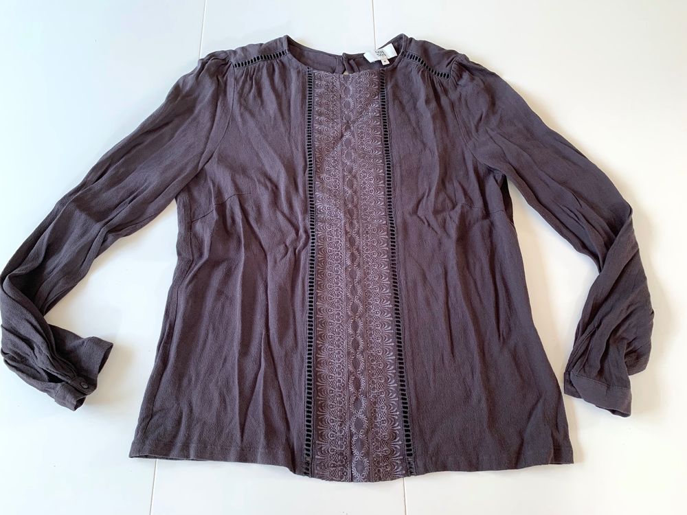 NOA NOA edle Bluse aufwändige Details Lochmuster Grösse M | Kaufen auf Ricardo