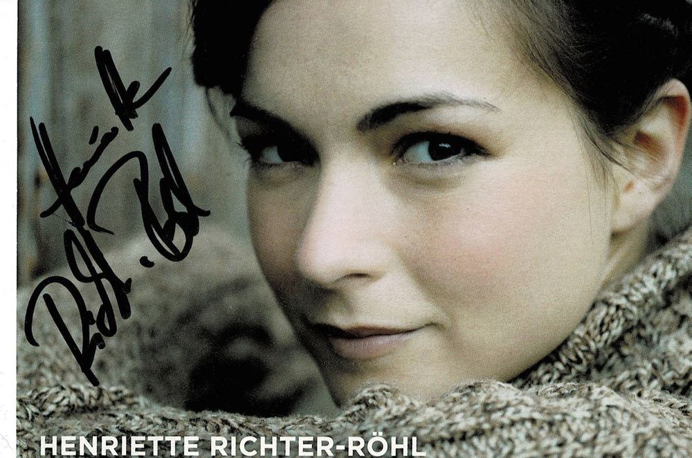 original autogramm henriette richter-röhl (Gebraucht) in oftringen für ...