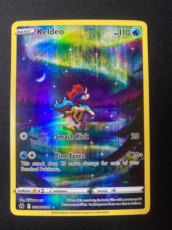 Keldeo GG07 - Illustration Rare - MINT - Crown Zenith - EN (Neu (gemäss ...