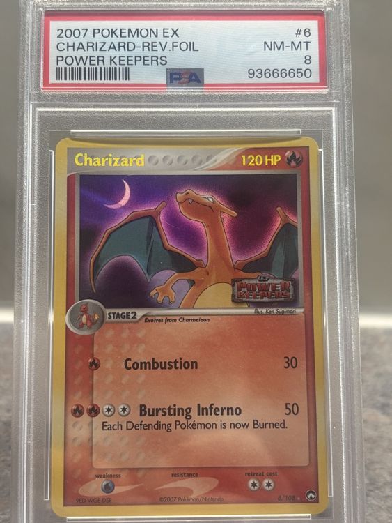 Charizard – Reverse Holo – Power Keepers – PSA 8 (2007) (Neu (gemäss ...
