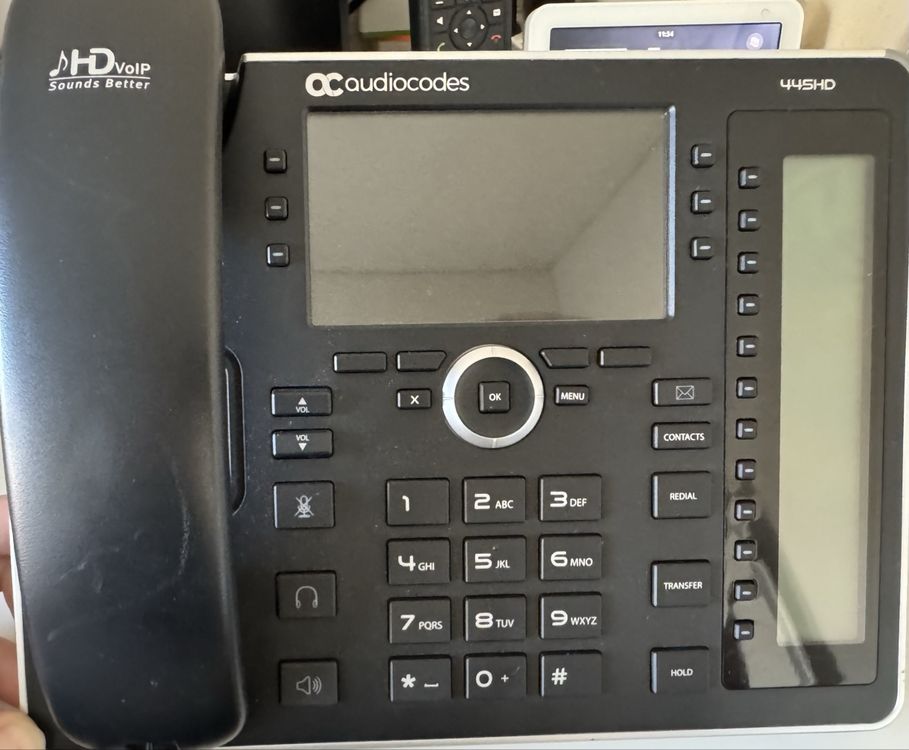 Audiocodes 445HD IP Phone SIP - Top Zustand - Büro Telefon (Neu (gemäss ...