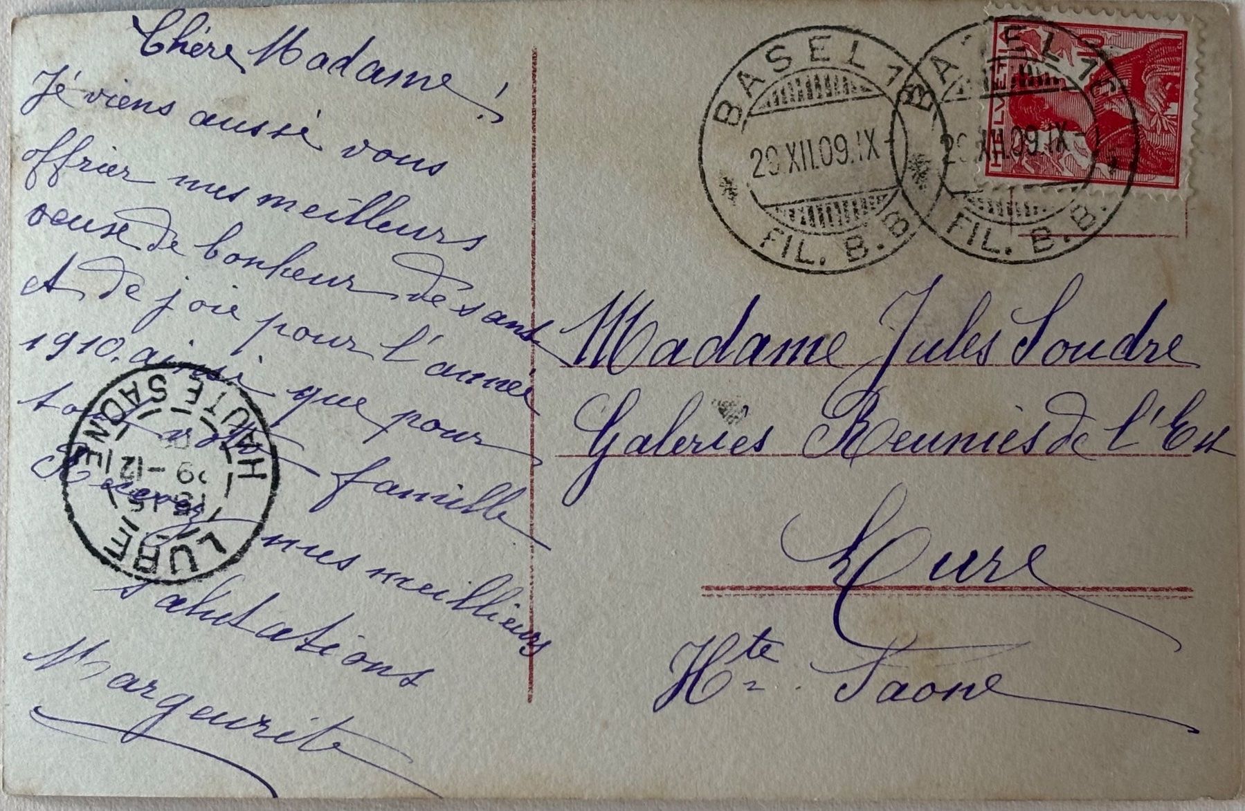 Neujahr, Kind, Reh, Schlitten, 1909 (Gebraucht) in Frauenfeld für CHF 3 ...