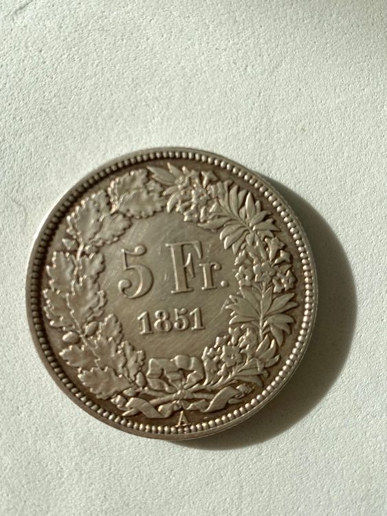 5 Franken 1851 (Gebraucht) in Altdorf UR für CHF 240 – mit Lieferung auf Ricardo kaufen