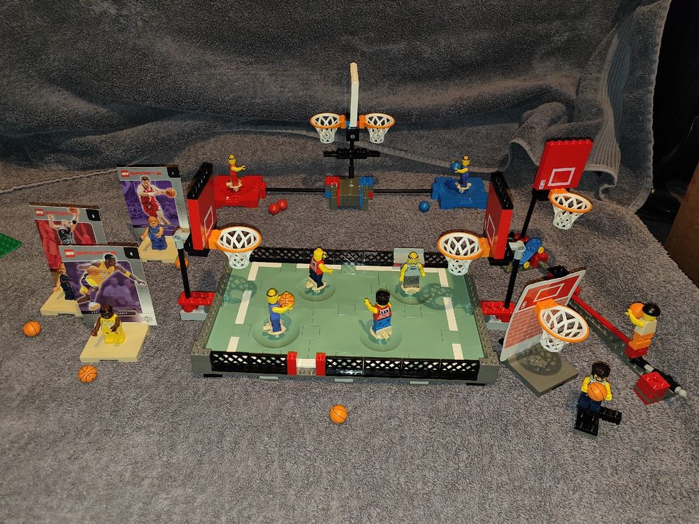 LEGO Basketball Sammlung – 4 Sets mit Anleitungen & 3 NBA-Fi (Gebraucht ...