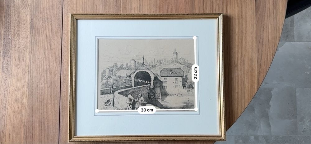 Lithographie de Joseph Reichlen signée (Neuf (Voir description)) à Broc ...