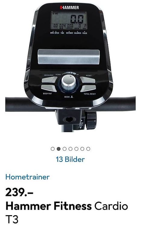 Hammer Fitness Cardio T3 Heimtrainer (Gebraucht) in Brugg AG für CHF ...