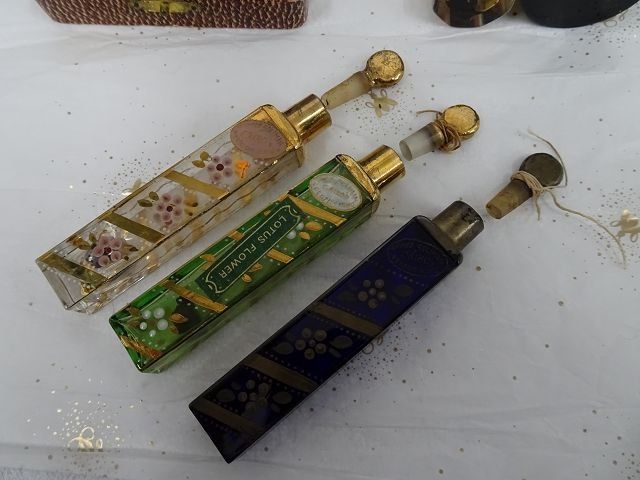 3 ANTIQUE AHMED SOLIMAN Parfum Flacons in Box Czech Egypt (Gebraucht ...