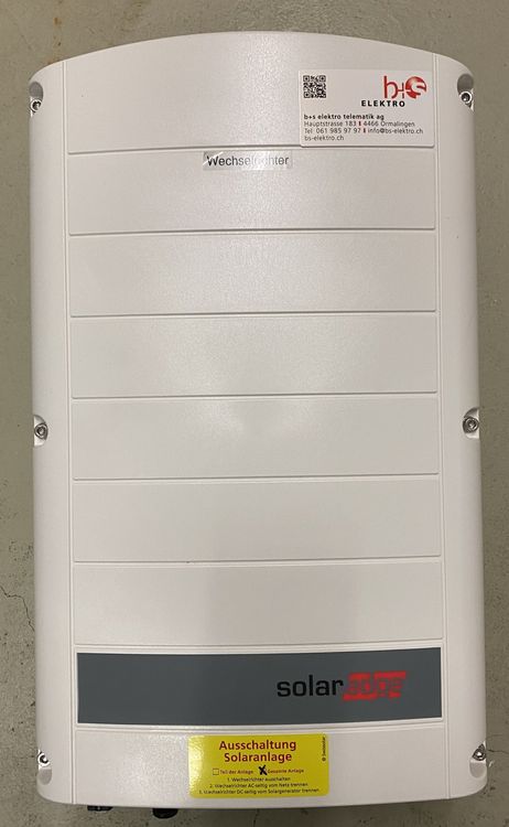 solaredge SE10K Photovoltaic Inverter (Gebraucht) in Läufelfingen für ...
