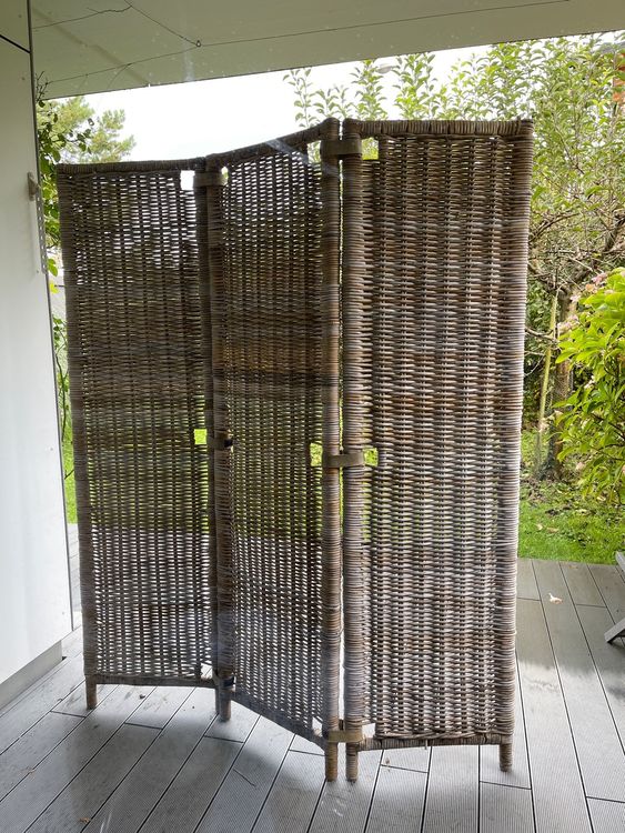 Paravent aus Rattan 3-teilig (Gebraucht) in für CHF 59 – nur Abholung ...