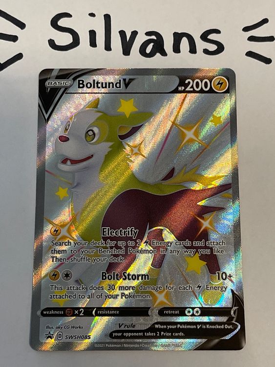 Boltund V Full Art Shiny Black Star Promo SWSH085 EN | Kaufen auf Ricardo