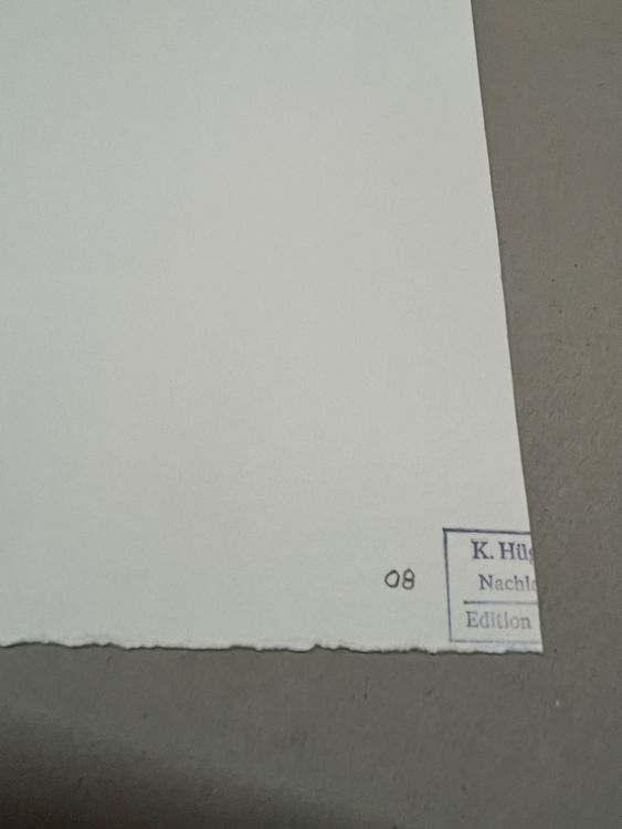 Karl Otto Hügin RADIERUNG Format 32 x 25 cm (Gebraucht) in Gersau für ...