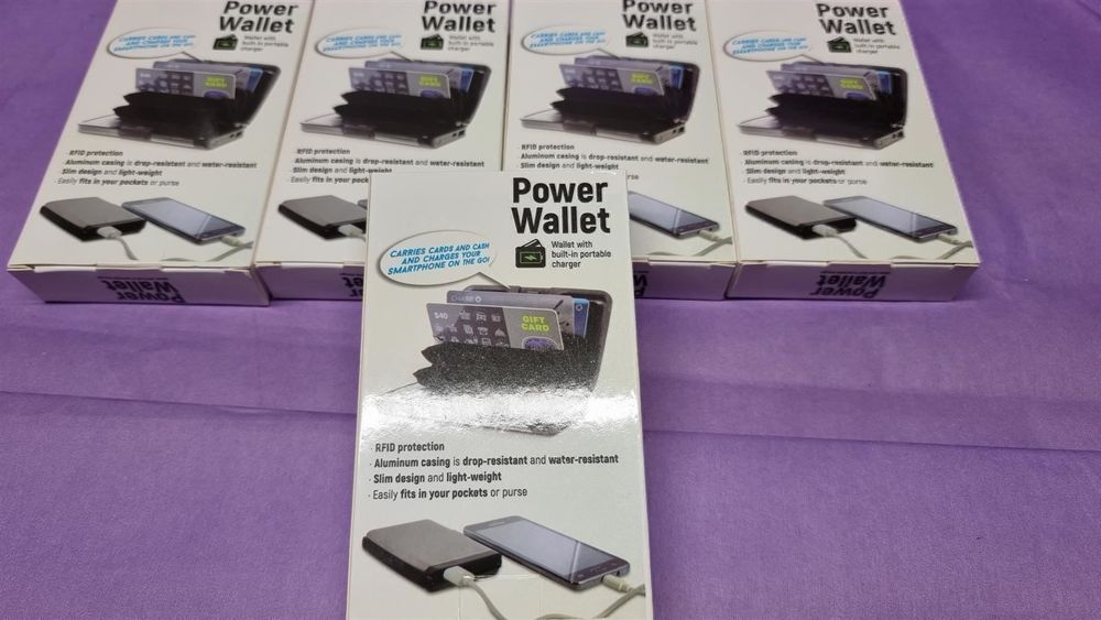 5 Stück Powerbank Wallet RFID schwarz (Neu (gemäss Beschreibung)) in ...