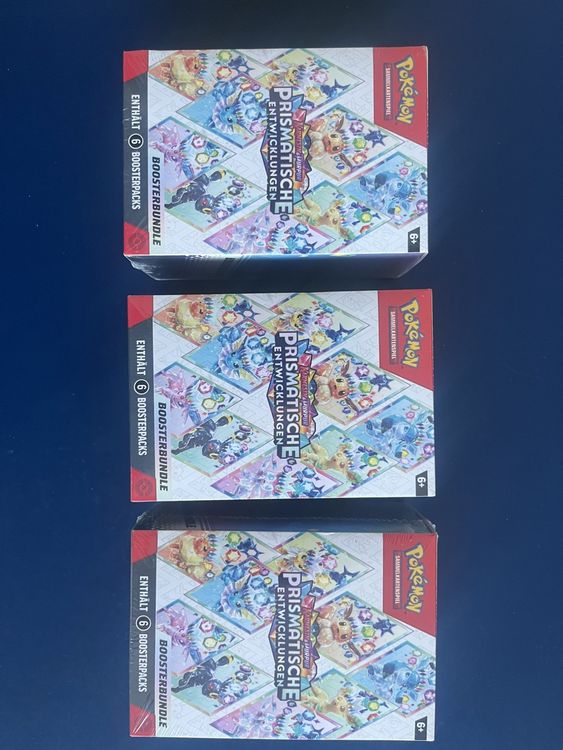 3x Pokémon Boosterbundle Prisma Entwicklungen Neu (Neu und ...