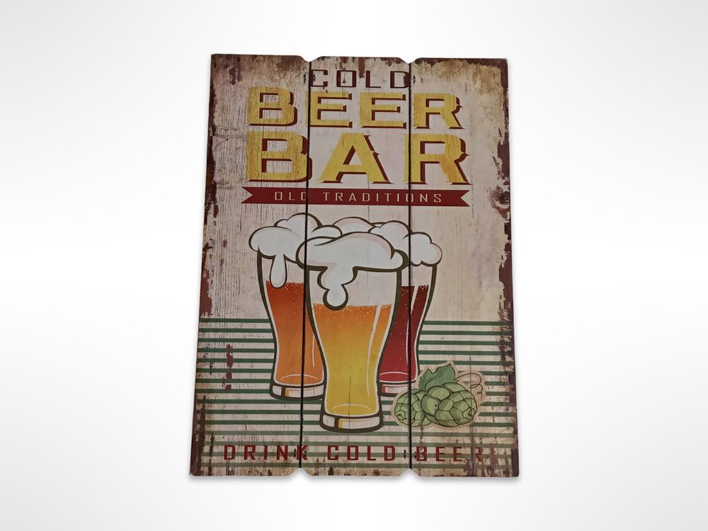 Vintage Schild Cold Beer Bar (Gebraucht) in Suhr für CHF 1 – mit ...