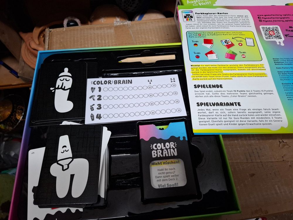 Color Brain - Das Party-Quiz fuer Farbkenner - Top Zustand (Gebraucht ...