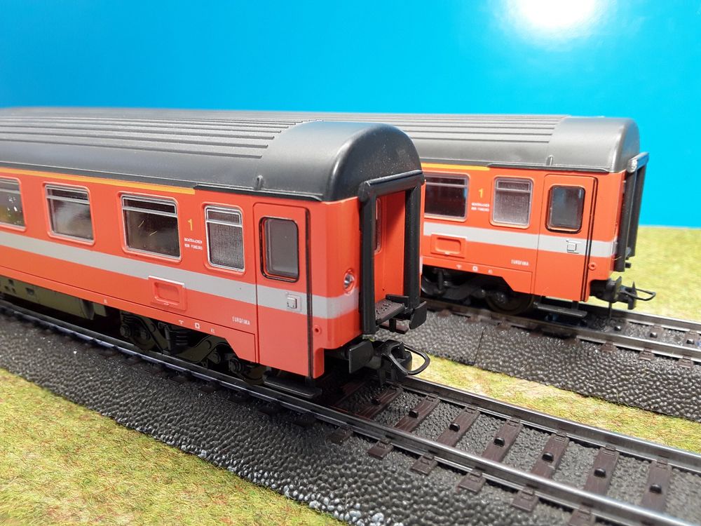 2 x Roco 4236D SBB Eurofima Wagen _ Schnellzug _ AC Spur H0 (Gebraucht ...