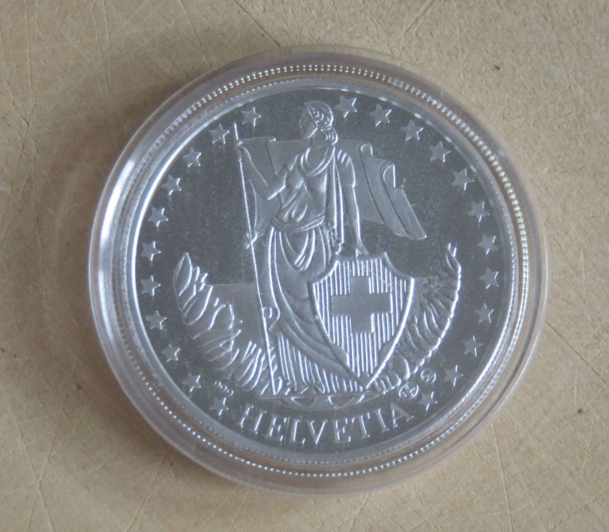 1 Silber Unze 1999 Helvetia, AG 999/1000 (Neu und originalverpackt) in ...