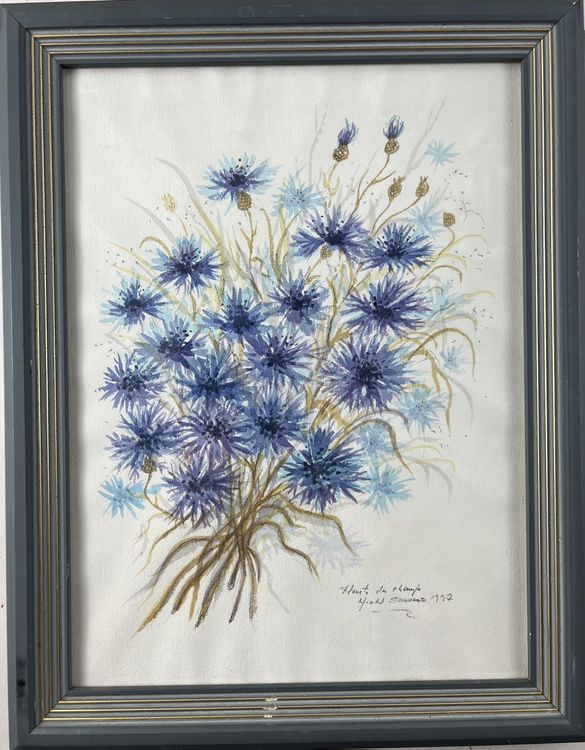 Blumen Motiv Aquarell Handsigniert (Gebraucht) in Neuhausen am Rheinfall für CHF 10 – mit ...