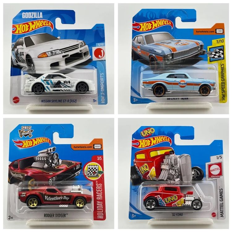 HOT WHEELS Bundle Godzilla Nissan Skyline GT-R (R32) - 4er (Neu und originalverpackt) in ...