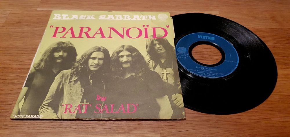 BLACK SABBATH, Paranoid, French Single, sehr gut! (Gebraucht) in ...