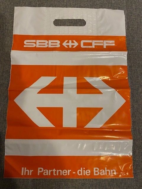 Sac CFF, SBB, années 80, publicité (Neu (gemäss Beschreibung)) in Plan ...