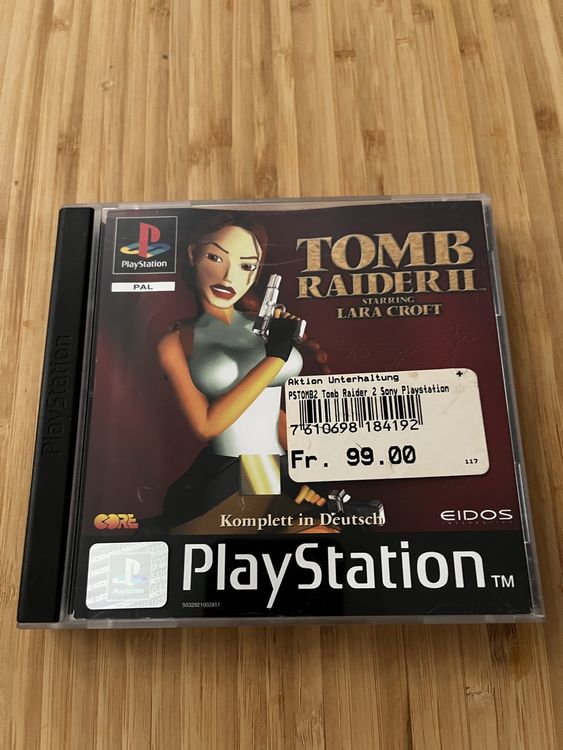 Sony PS1 Tomb Raider II - Original Black Label, Komplett (Gebraucht) in Zürich für CHF 25 – nur ...