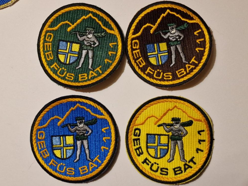 Graubunden Abzeichen 4 Badges Geb Fus Bat 111 (Gebraucht) in Nyon für ...